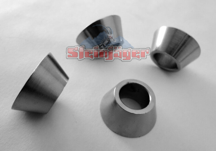 Steinjager - Universal Rod End Spacers Cone Style 3/8 Bore 4 Pack
